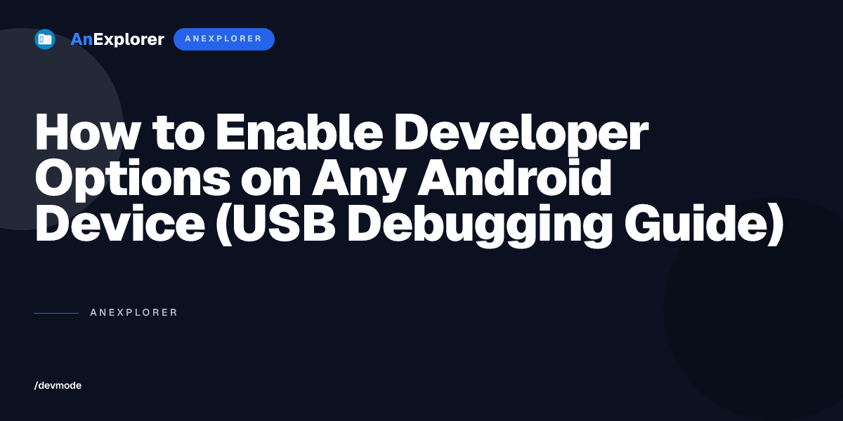 How to Enable Developer Options on Any Android Device (USB Debugging ...